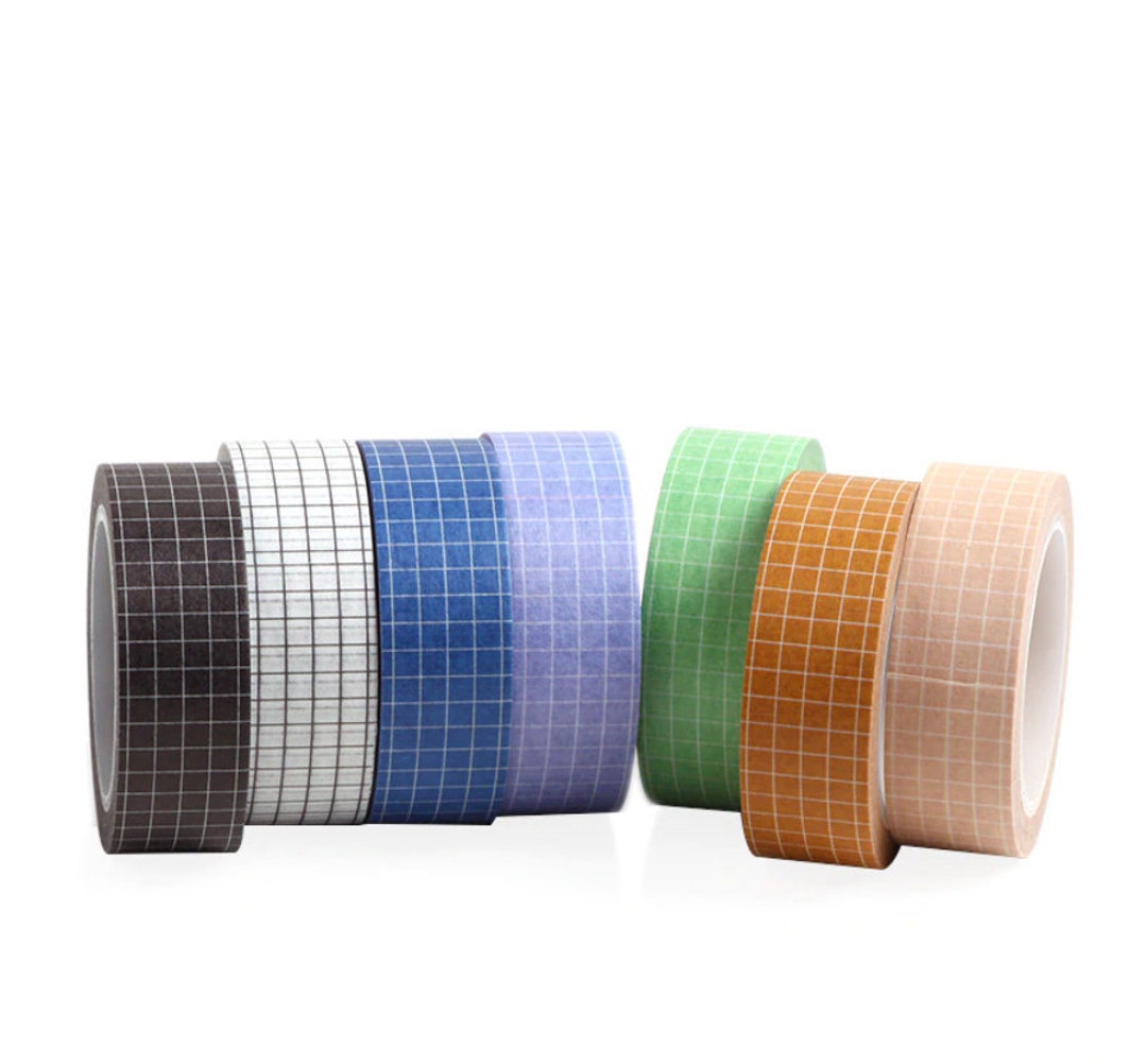 Grid Washi Tape Decorative Washi Tape Cute Grid Washi Tape - Etsy