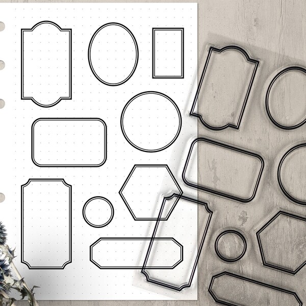 Rubber Stamps Frame - Etsy