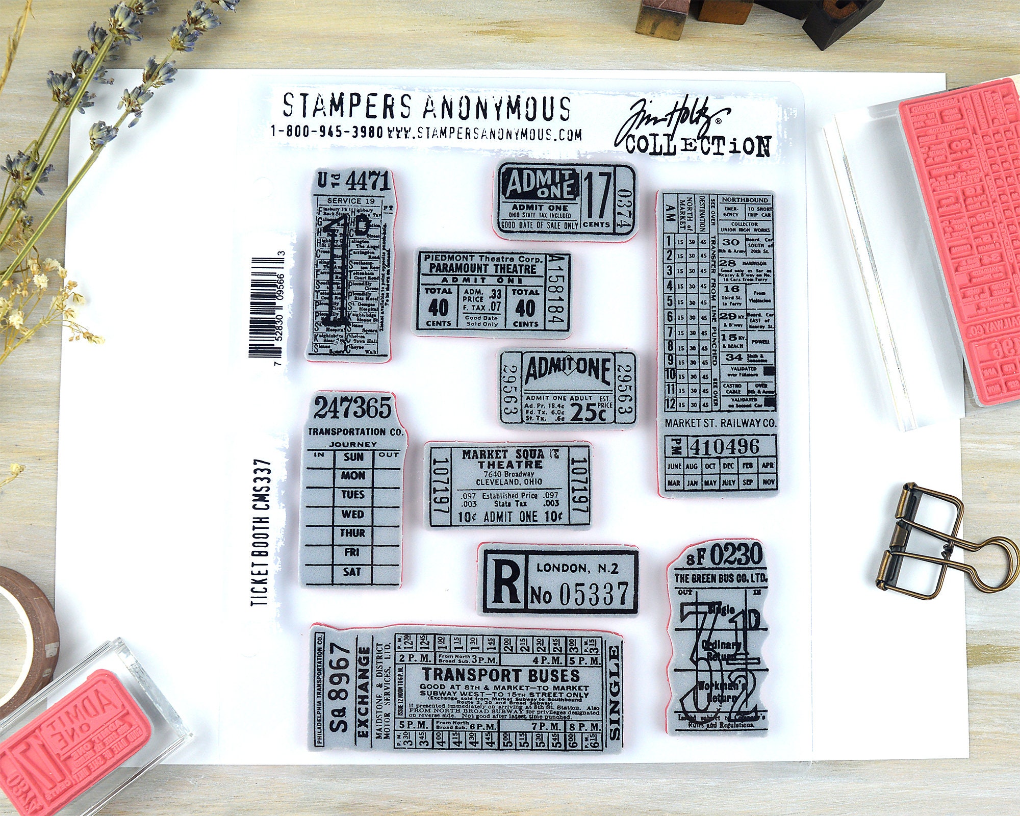 Vintage Ticket Stamps for Journaling Supplies Tim Holtz Cling - Etsy