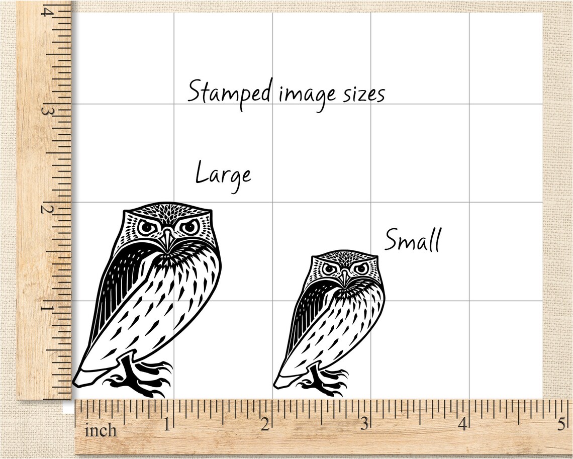 Owl Bird Rubber Stamp Cute Owl Stamp Scrapbook Stamp - Etsy