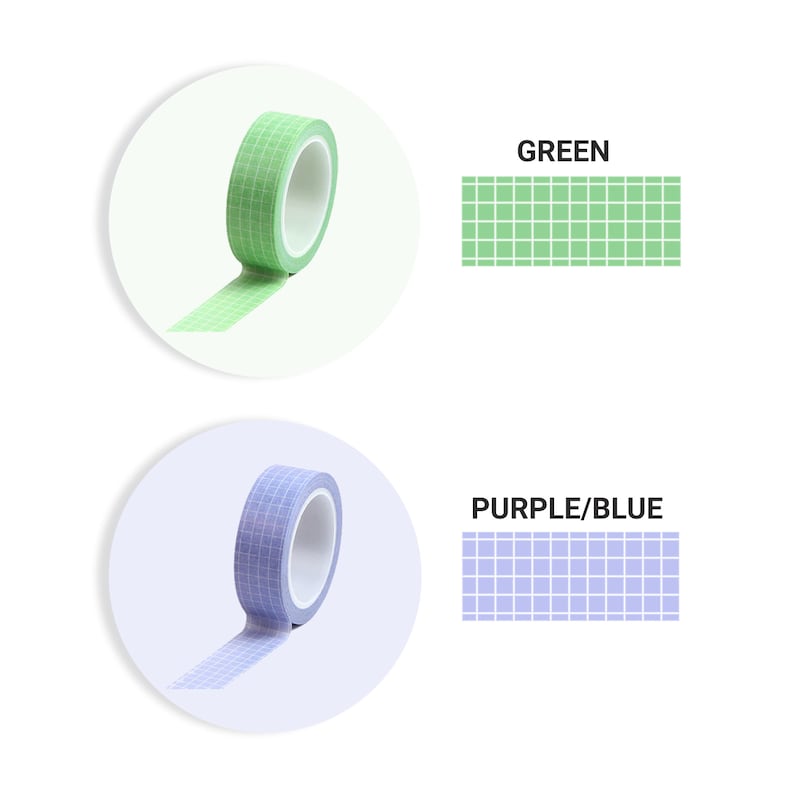 Grid Washi Tape Decorative Washi Tape Cute Grid Washi Tape - Etsy