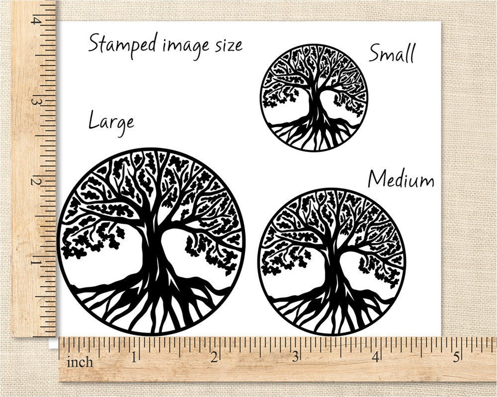 Tree of Life Stamp World Tree Rubber Stamp Tree Stamp Roots - Etsy