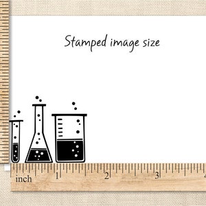 Chemistry Lab Stamp Chemistry Gift Science Stamp Doodle - Etsy