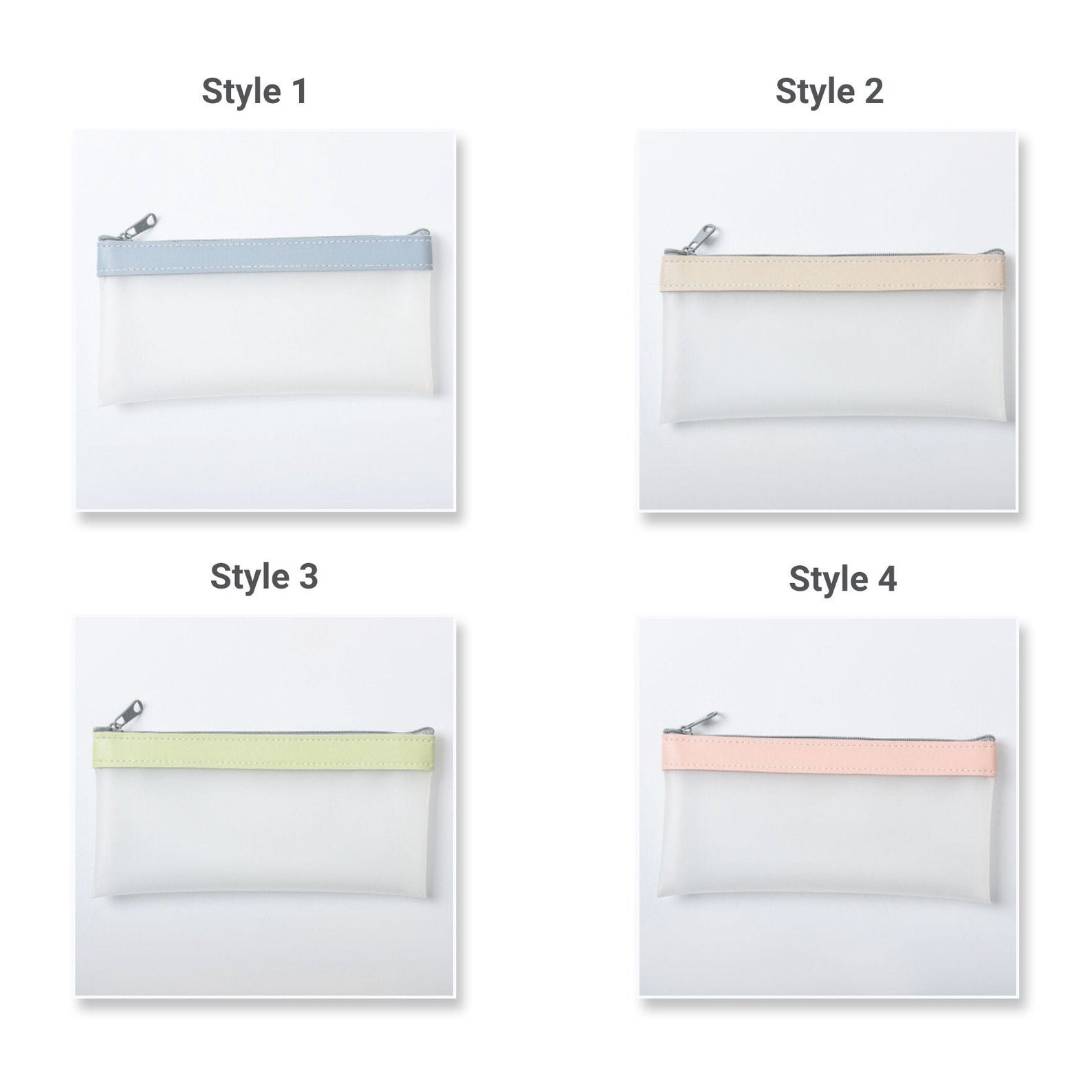 Cute Pencil Case Transparent Pen Case Pencil Holder Pen - Etsy