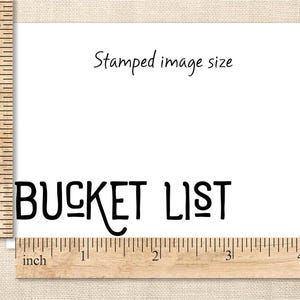 Bucket List Stamp, Scrapbook Stamp, Travel Stamp, Journal Stamp, Bucket ...