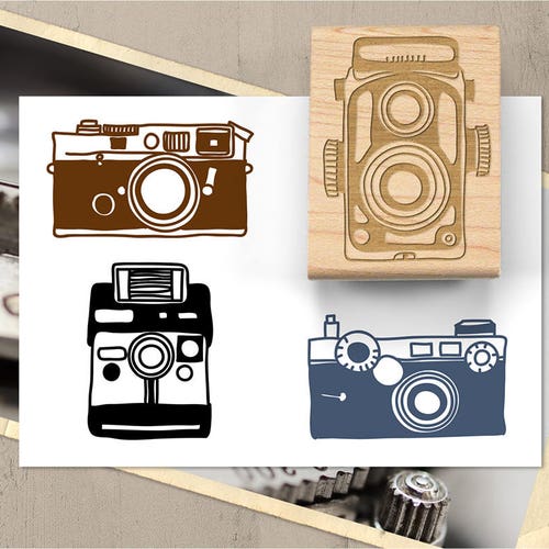 Vintage Photo Camera Rubber Stamp P18 - Etsy
