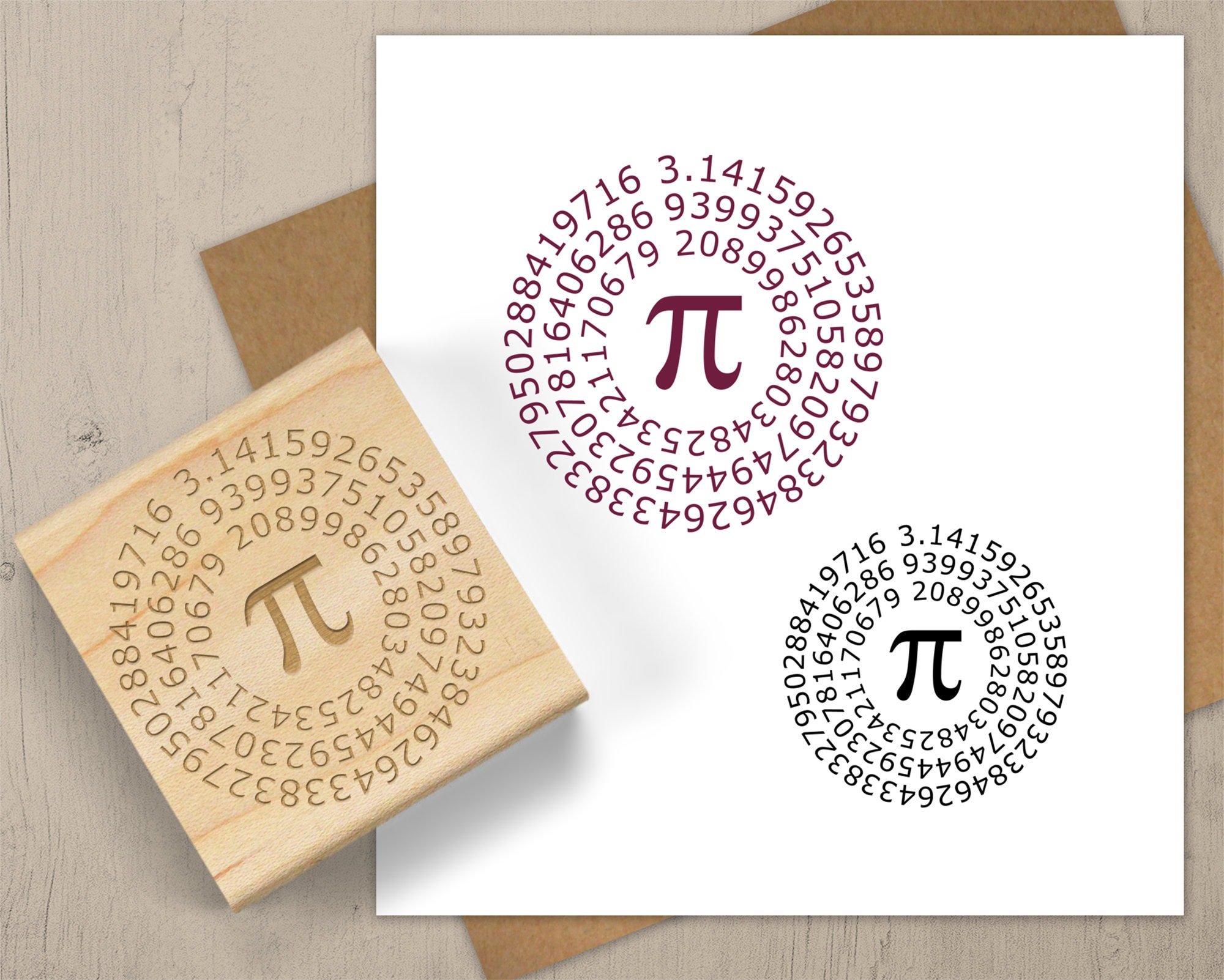 PI Stamp Math Gift Math Geek Stamp Math Teacher Stamp Math | Etsy