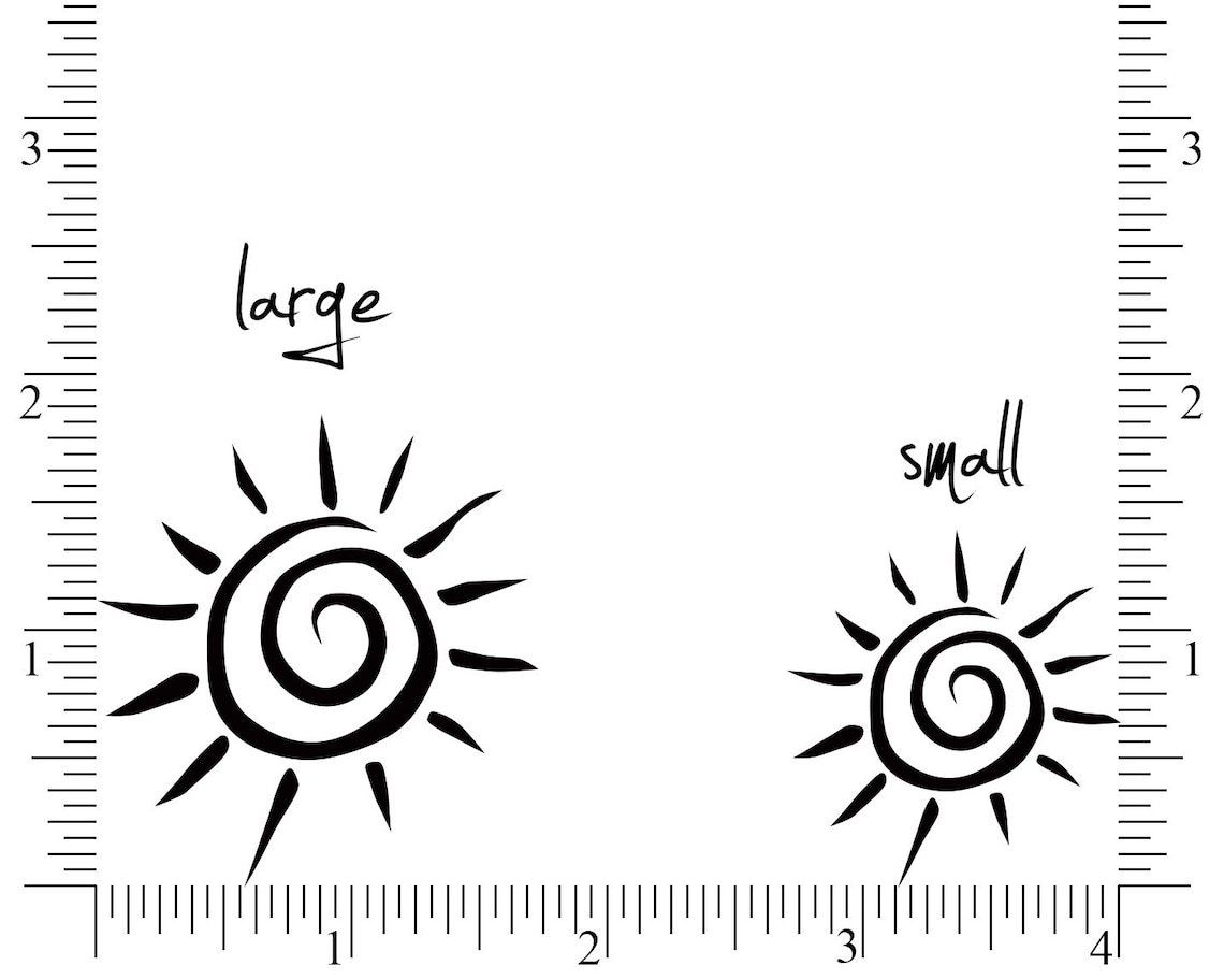 Primitive Sun Stamp Sun Rubber Stamp Sunshine Stamp Summer - Etsy