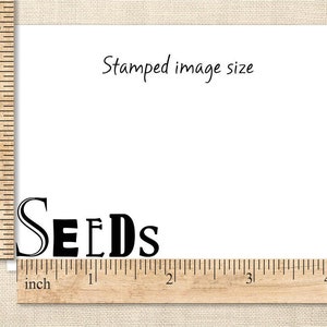 Seeds Rubber Stamp, Seed Stamp, Seed Saving Envelope, Seed Packet Stamp ...