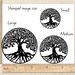 Tree of Life Stamp, World Tree Rubber Stamp, Tree Stamp, Roots Stamp ...
