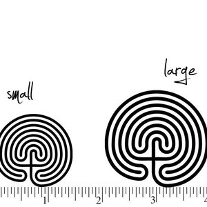 Cretan Labyrinth Stamp Maze Stamp Greek Mythology Pecy - Etsy UK