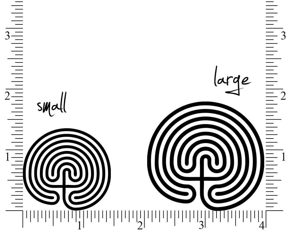 Cretan Labyrinth Stamp Maze Stamp Greek Mythology Pecy | Etsy