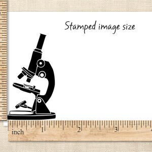 Microscope Stamp Science Gift Chemistry Gift Science - Etsy