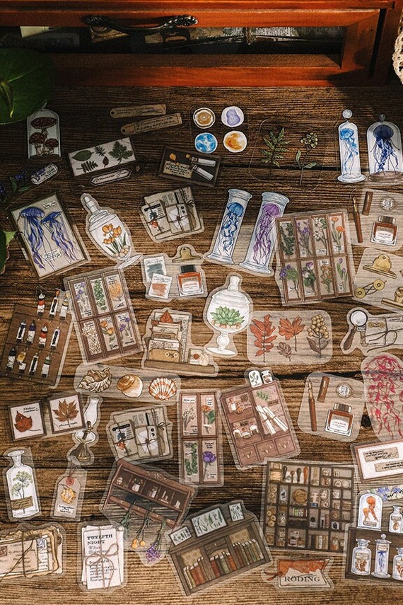 Junk Journal Stickers 40 Pcs Planner Stickers Journal | Etsy