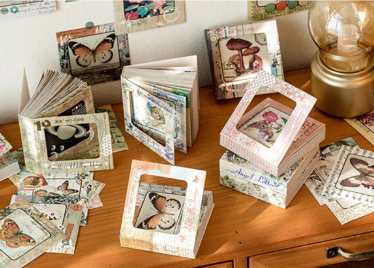 Junk Journal Sticker Book 60pc Journaling Stationary - Etsy