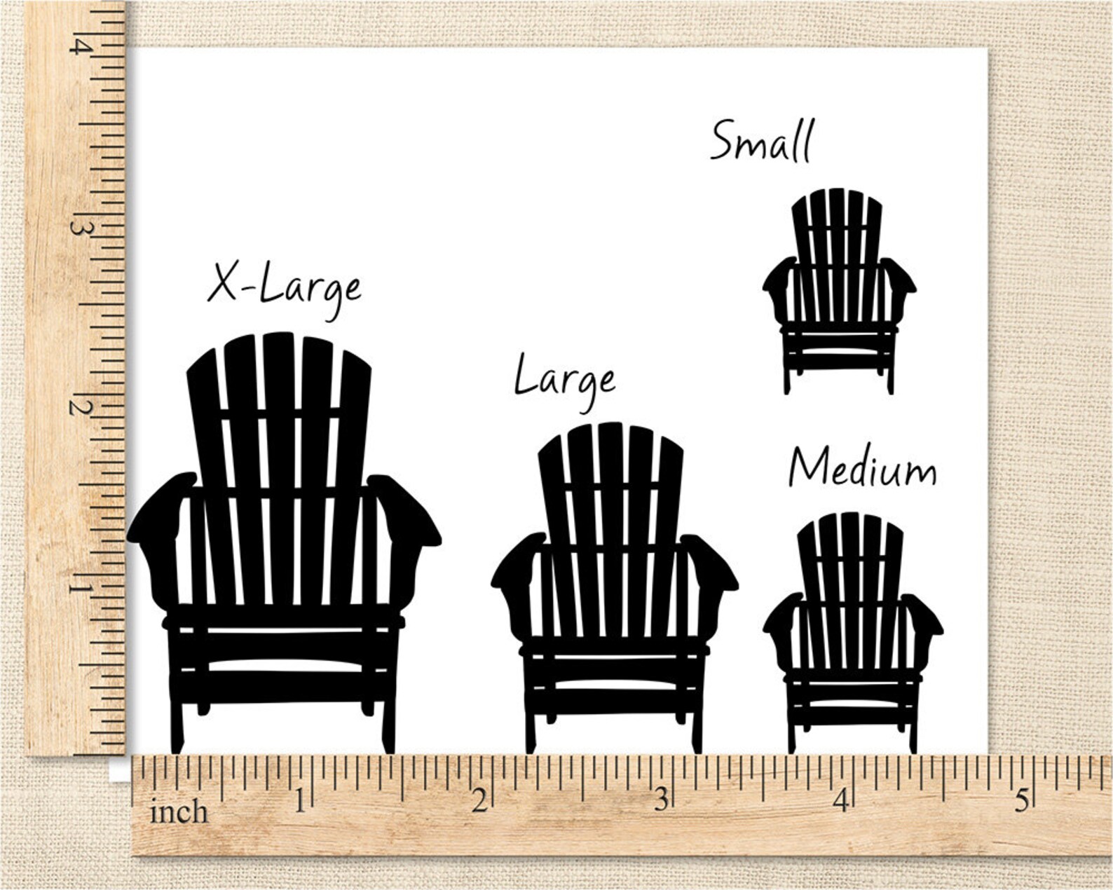 Adirondack Chair Stamp Beach Chair Rubber Stamp Summer - Etsy