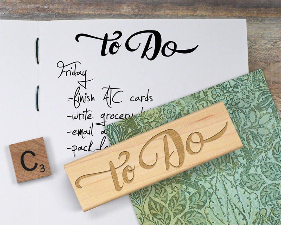 To Do Stamp, to Do List, Planner Stamp, Calligraphy Stamp, Calligraphy ...