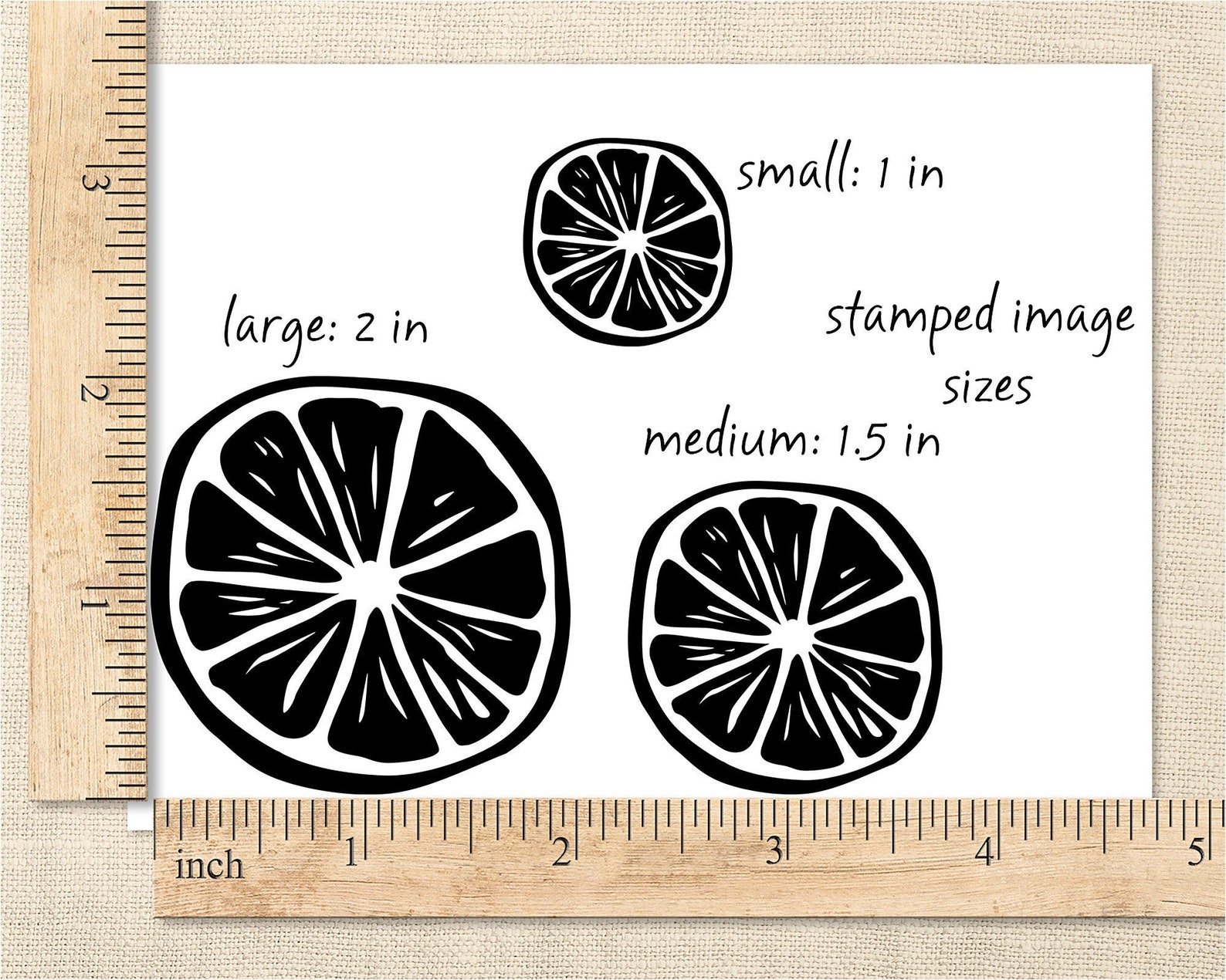 Citrus Stamp Lemon Stamp Orange Stamp Lime Stamp Fruit - Etsy