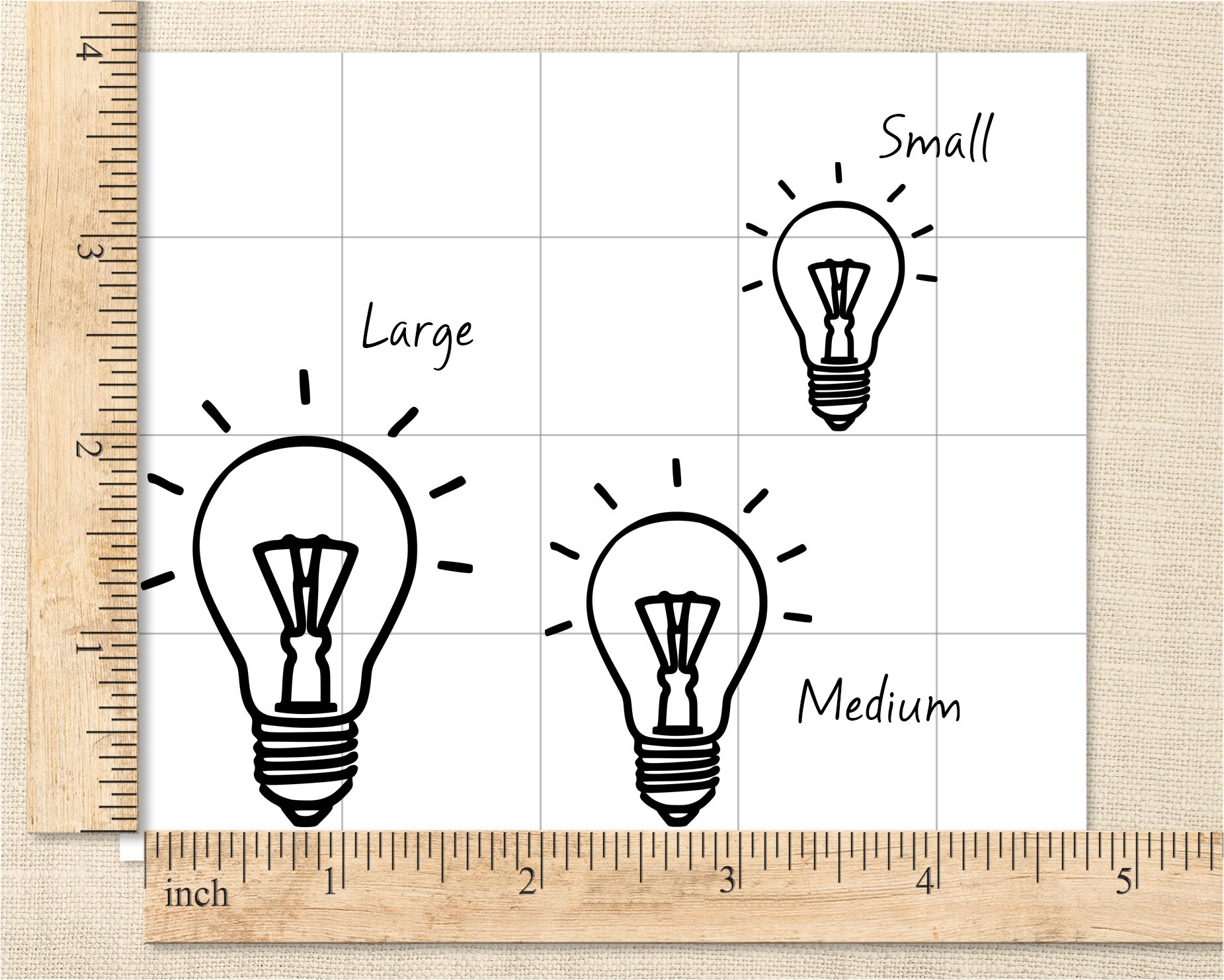 Light Bulb Stamp, Idea Stamp, Inspiration Rubber Stamp, Light Stamp ...