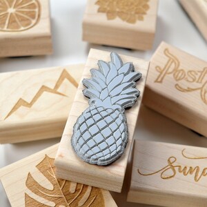 Hello Fall Stamp, Fall Rubber Stamp, Autumn Stamp, Cardmaking Stamp ...