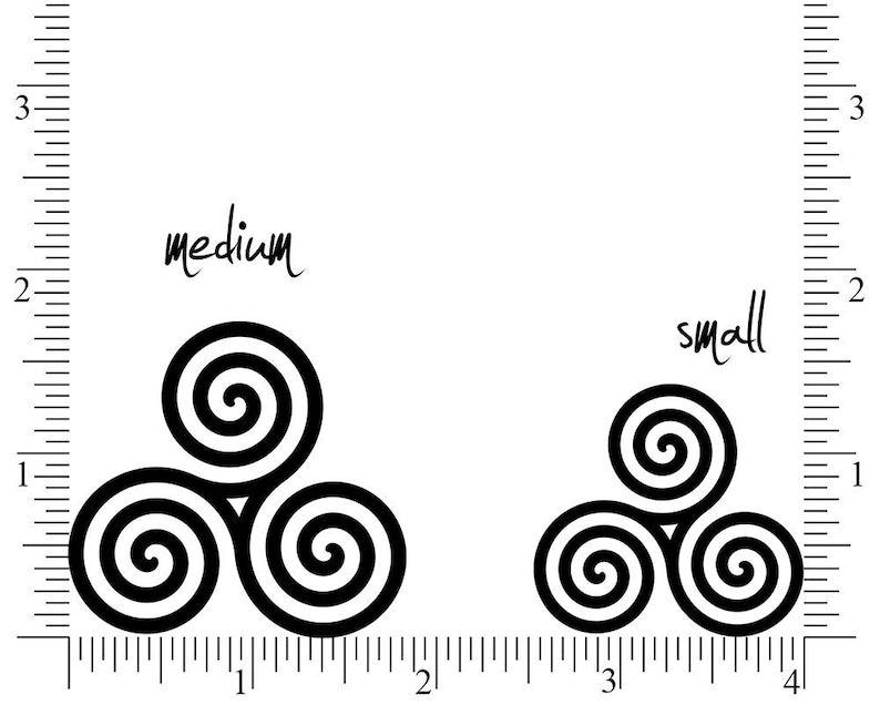 Spiral of Life Stamp Celtic Triple Spiral Stamp Triskele - Etsy