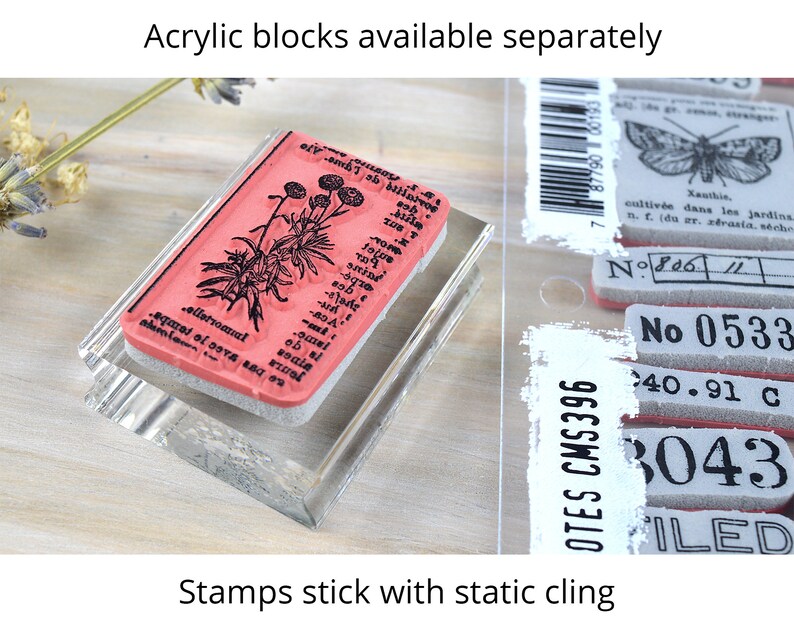 Vintage Label Stamps 35 Pcs for Journaling Supplies Tim Holtz - Etsy