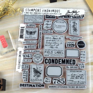 Vintage Label Stamps 35 Pcs for Journaling Supplies Tim Holtz - Etsy
