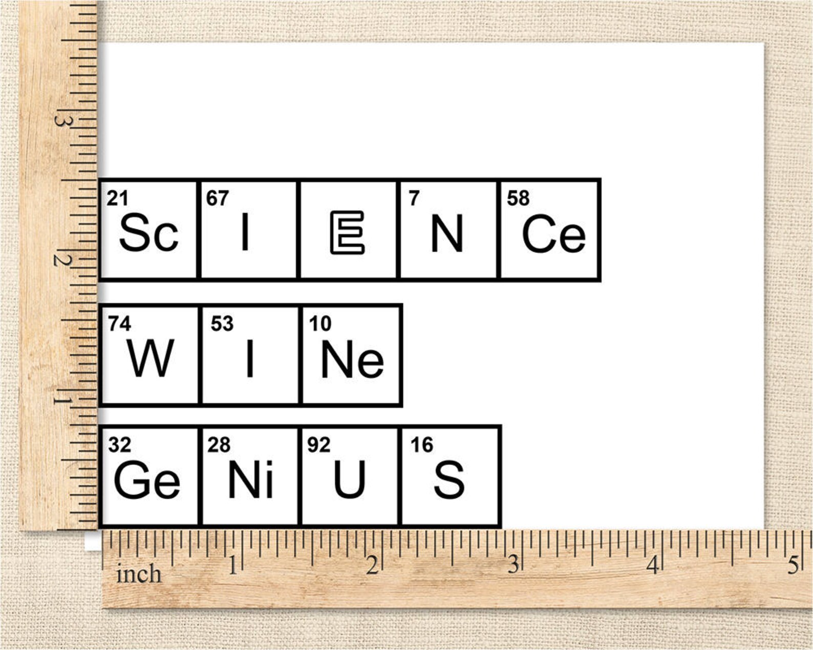 Periodic Table Word Stamps Science Gift Science Teacher - Etsy Australia