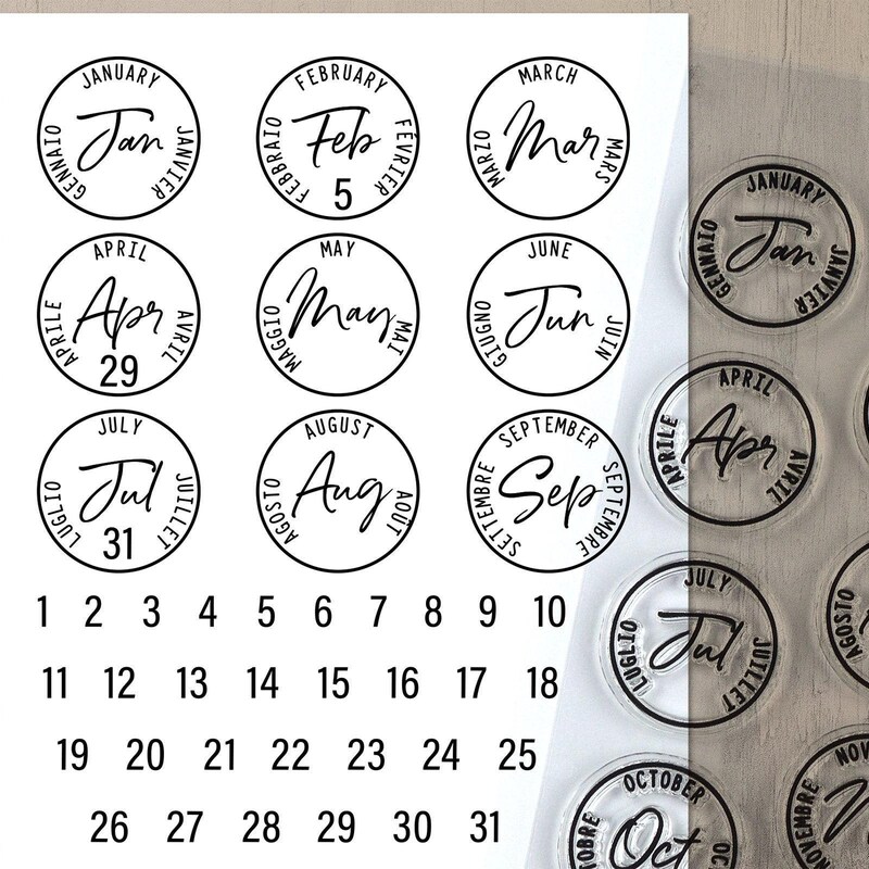Date Stamps for Planners - Etsy