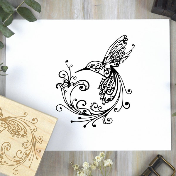Hummingbird Stamp - Etsy