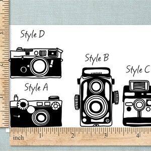 Vintage Camera Rubber Stamp, Antique Camera Stamp Set, Photographer ...
