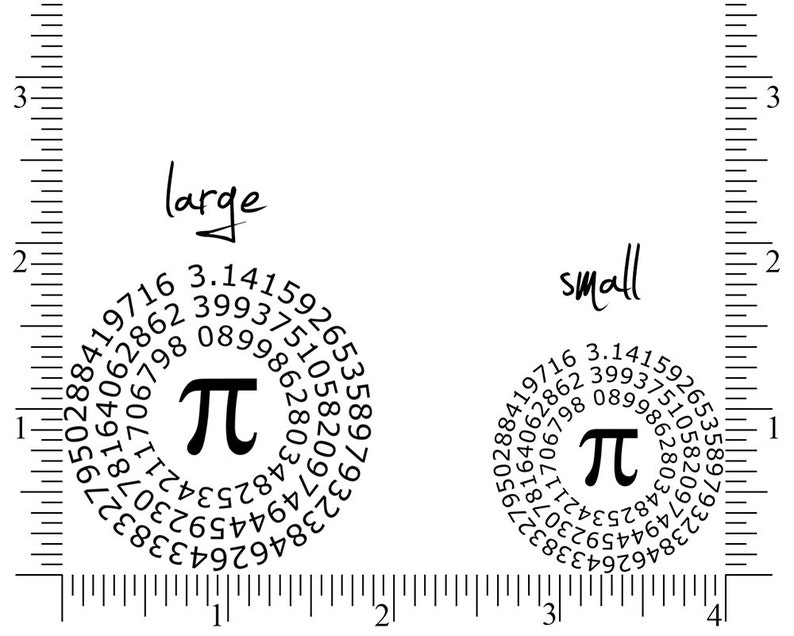 PI Stamp Math Gift Math Geek Stamp Math Teacher Stamp Math | Etsy