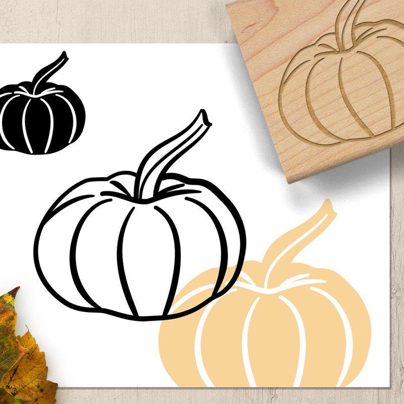 Pumpkin Stamp - Etsy