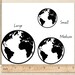 Planet Earth Rubber Stamp Earth Stamp Planet Stamp - Etsy