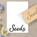 Seeds Rubber Stamp, Seed Stamp, Seed Saving Envelope, Seed Packet Stamp ...