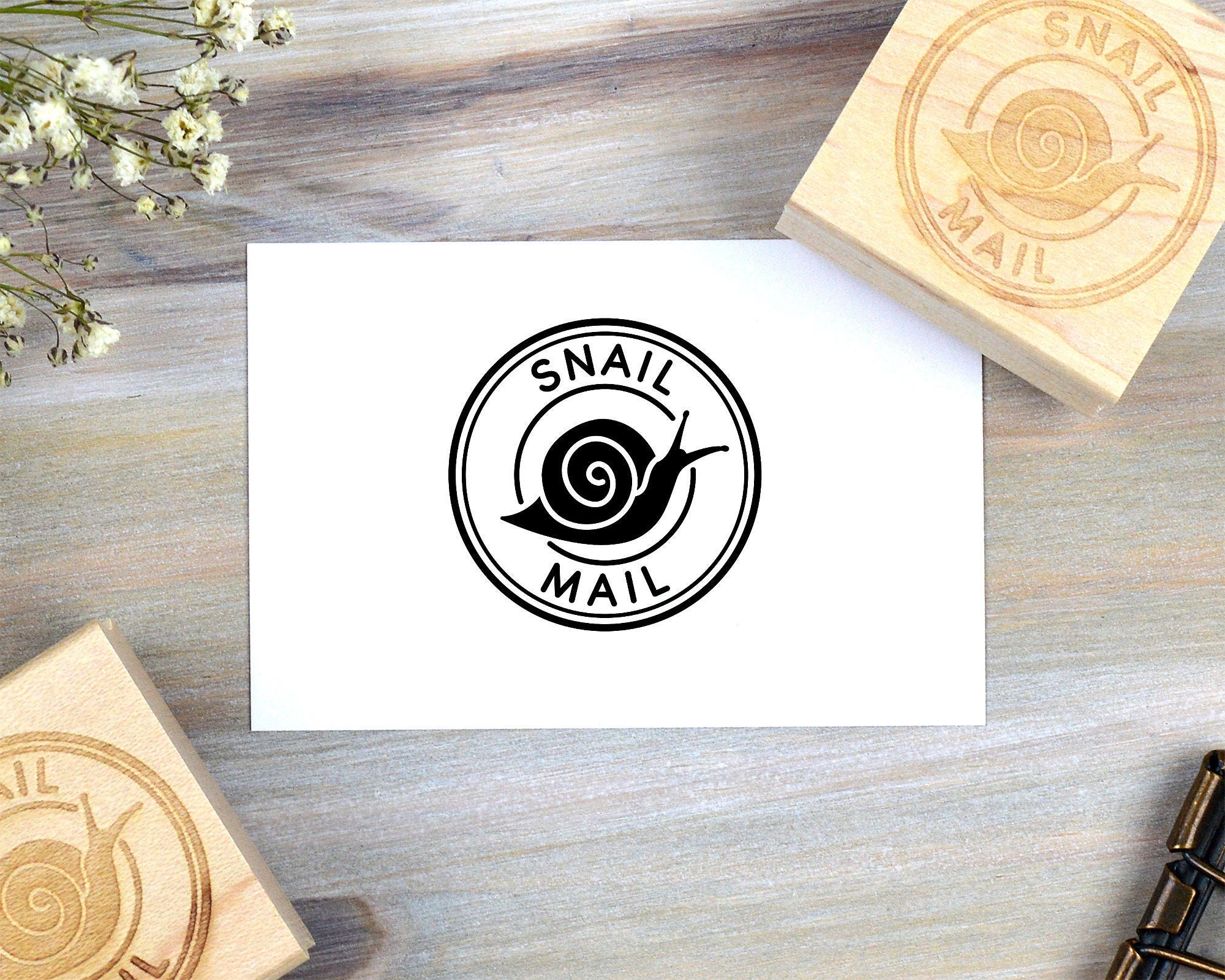 Snail Mail Rubber Stamp Pen Pal Postcrossing Mail Exchange | Etsy