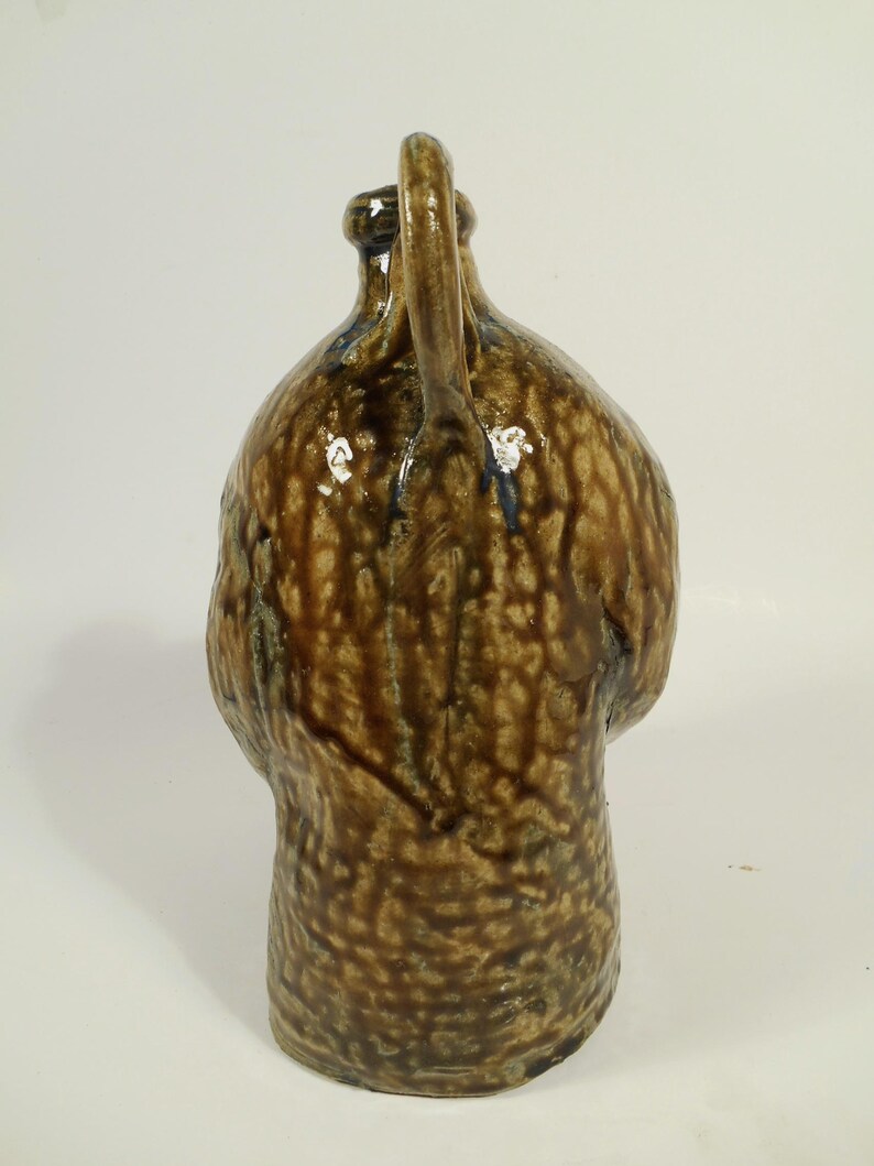 Handmade Pottery Folk Art Shoebill Face Jug Vonderhey - Etsy