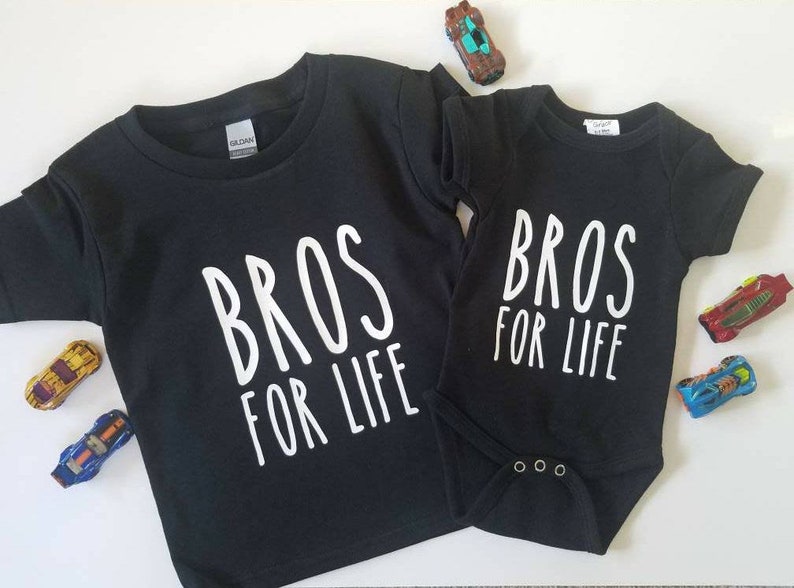 Bros for Life Shirt Set. Matching Brother Shirts. Gender - Etsy