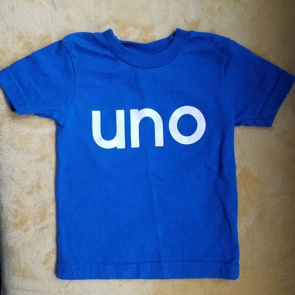Uno Birthday Shirt - Etsy