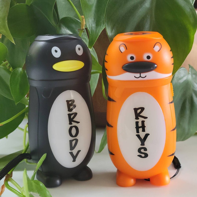 Personalized Kids Animal Flashlight: Party Favor, Easter Basket Stuffer ...