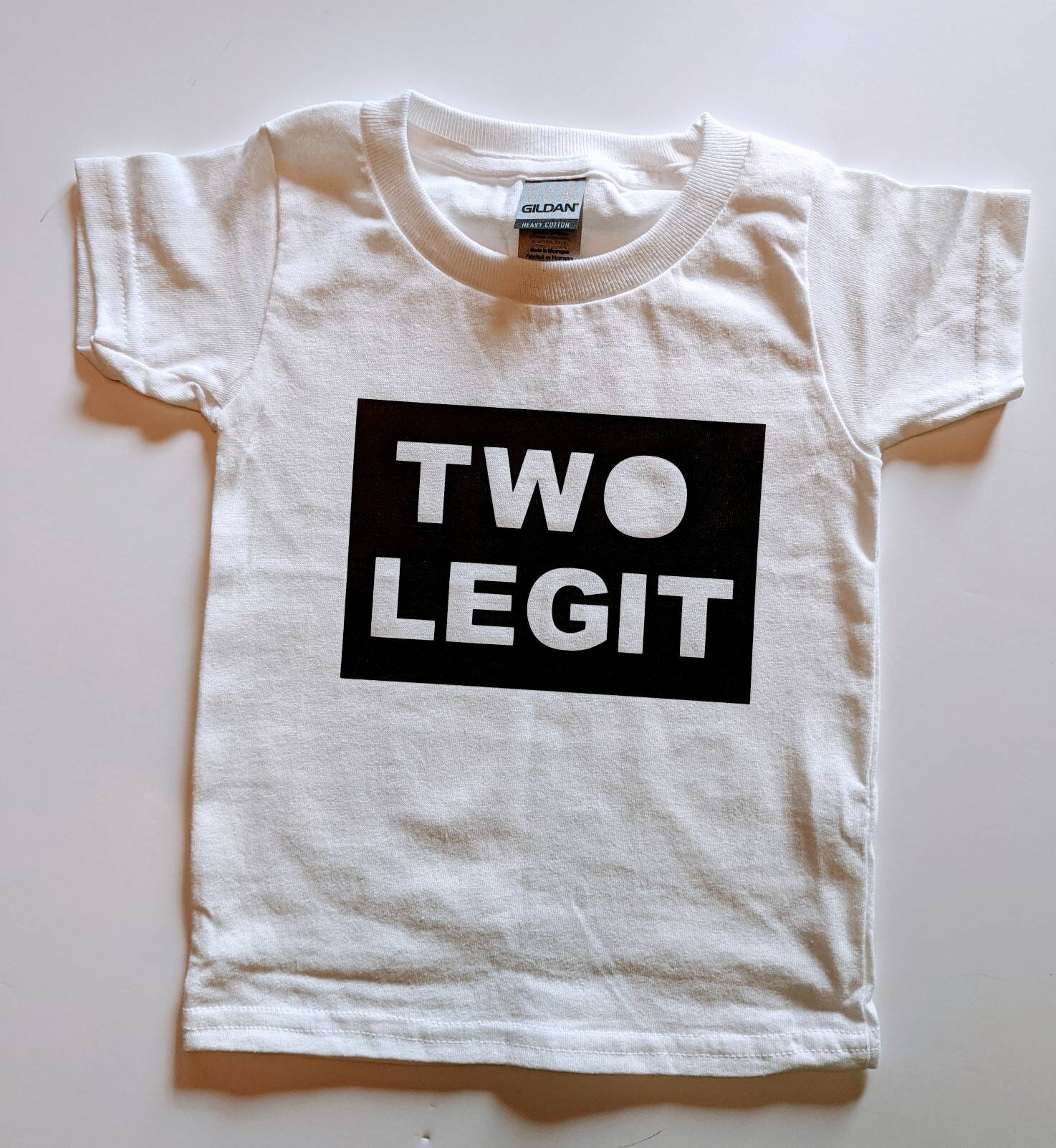Two Legit Second birthday shirt for two year old 2 year | Etsy