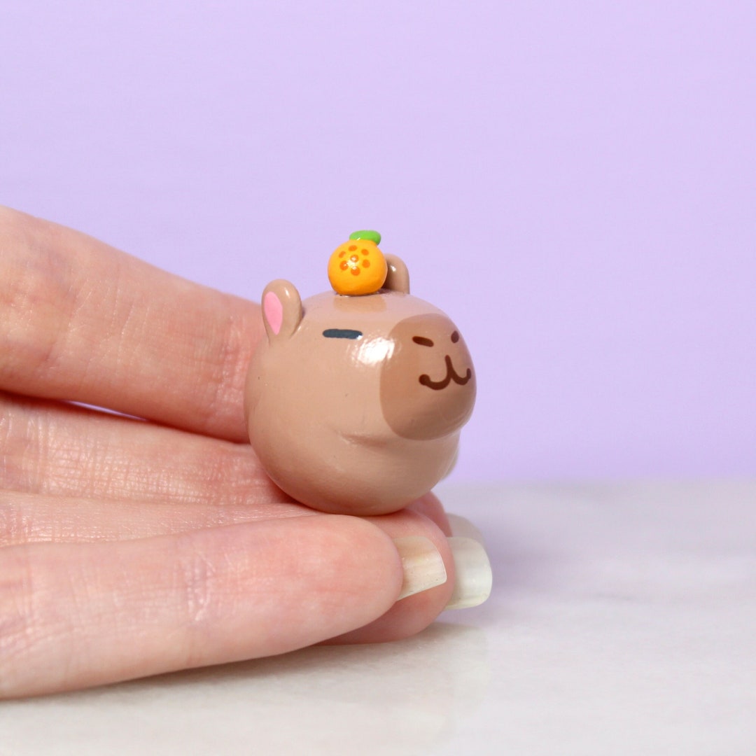 Capybara Figurine Polymer Clay Figures Kawaii Desk Decor Desk Buddies ...