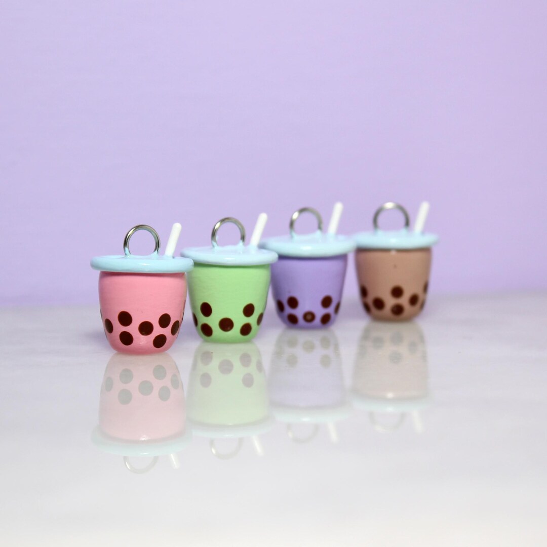 Cute Boba Charm - Polymer Clay Charms - Boba Keychain - Cute Phone ...