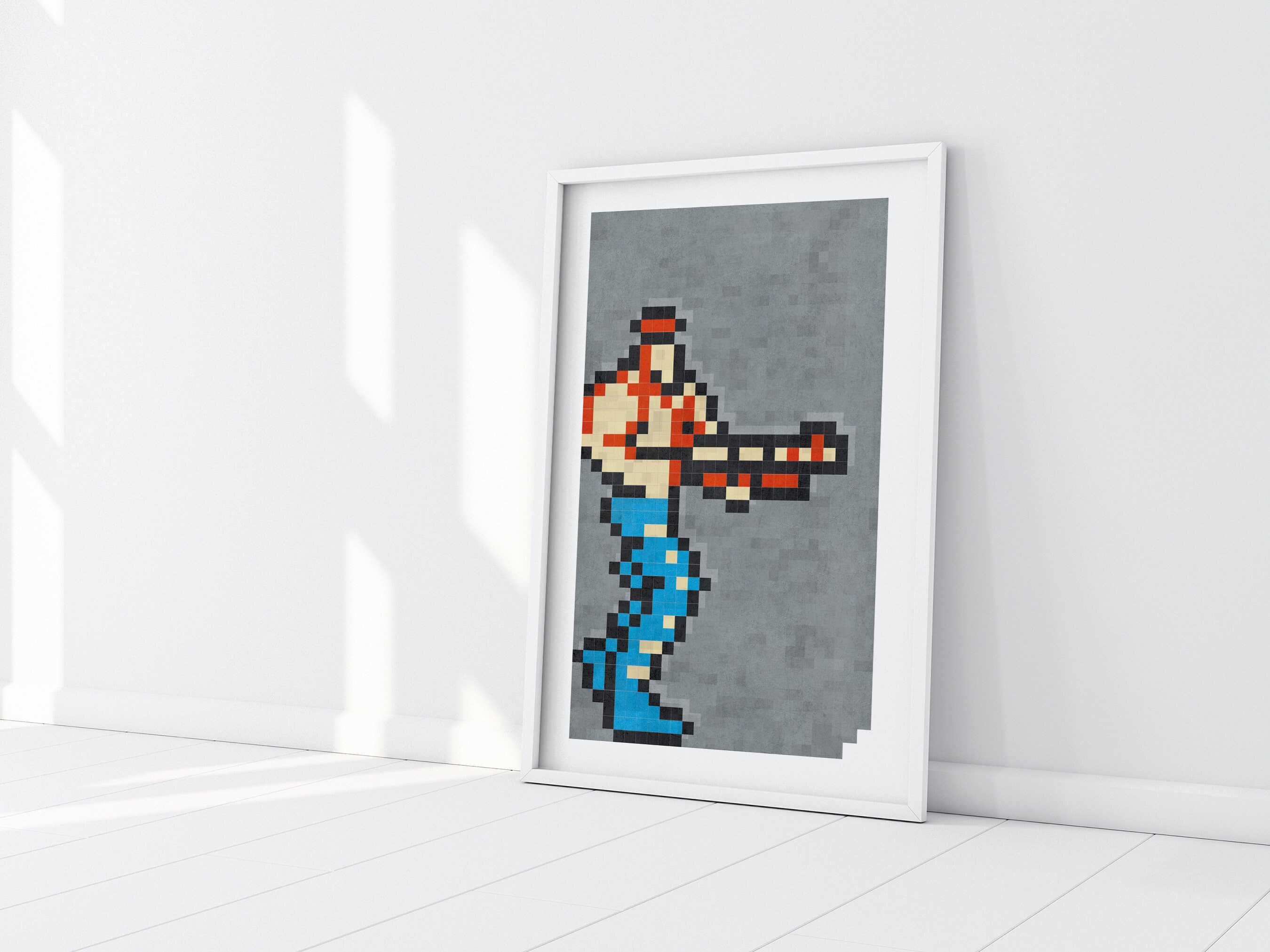 Contra NES Inspired Poster | Printable Wall Art | Original Artwork ...