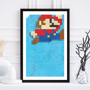 Super Mario Inspired Poster | Printable Wall Art | Original Artwork ...