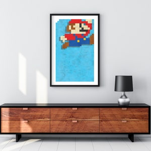 Super Mario Inspired Poster | Printable Wall Art | Original Artwork ...