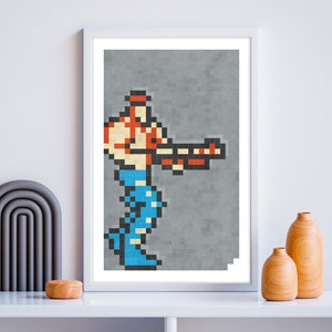 Contra NES Inspired Poster | Printable Wall Art | Original Artwork ...
