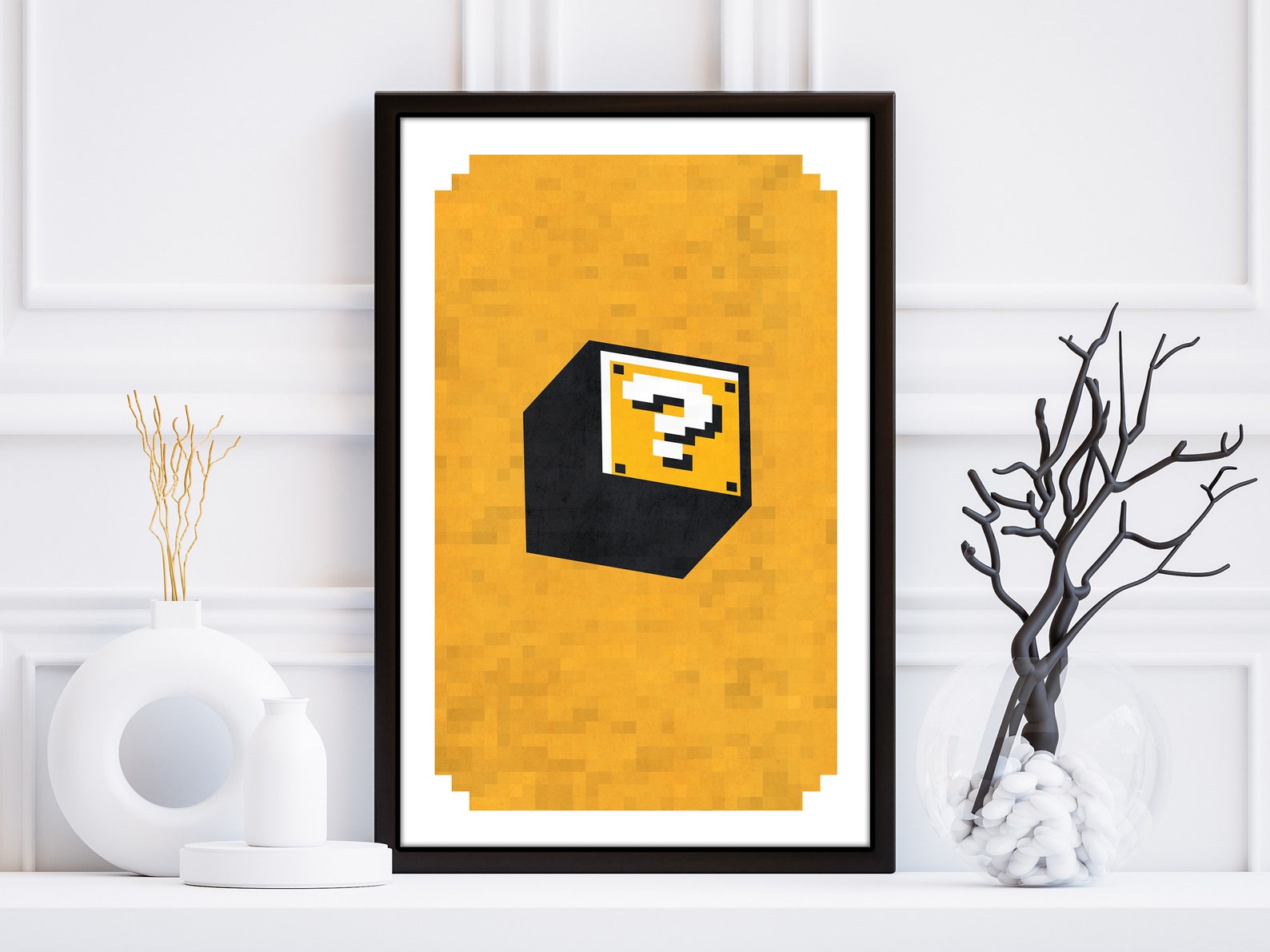 Retro NES Mario Inspired Poster | Printable Wall Art | Original Artwork ...