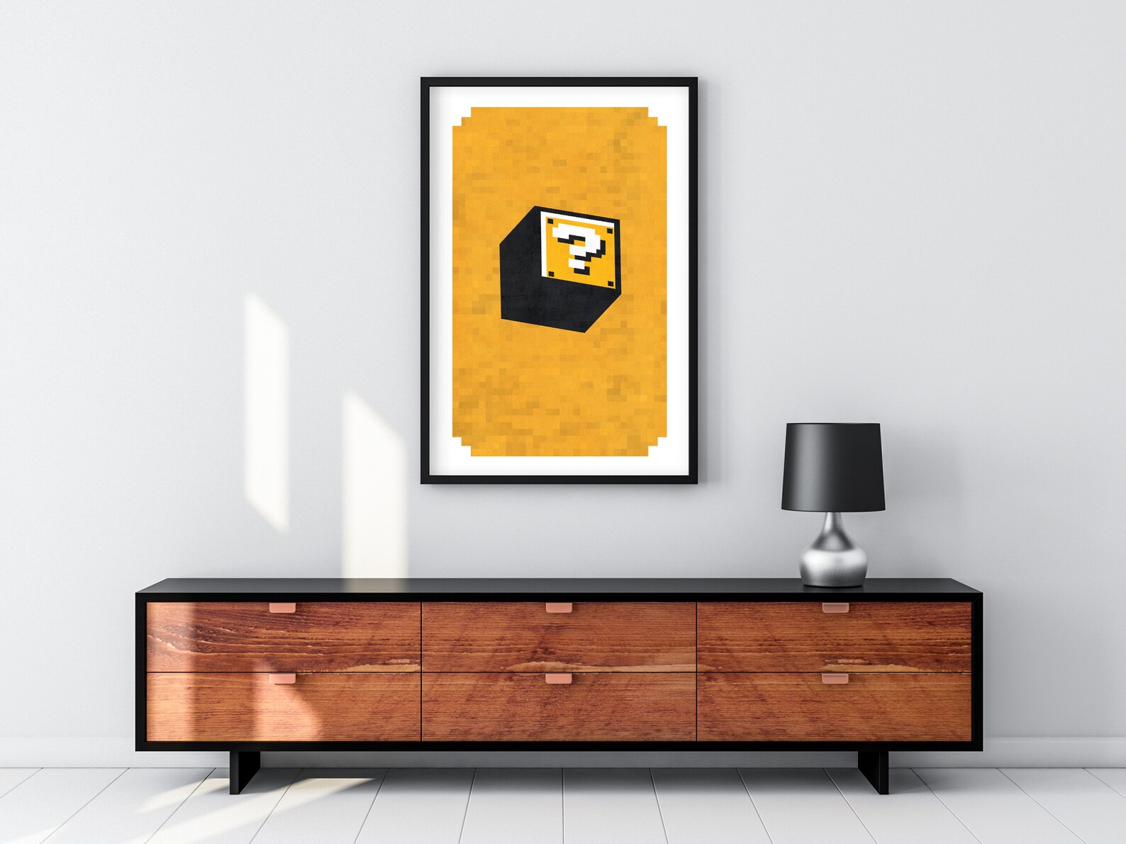Retro NES Mario Inspired Poster | Printable Wall Art | Original Artwork ...
