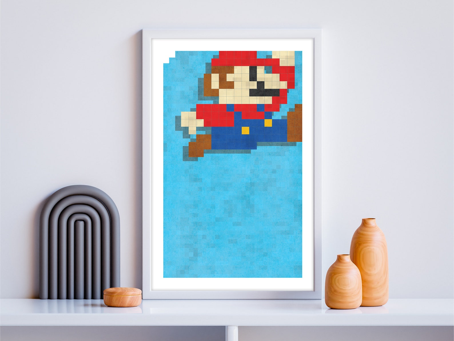 Super Mario Inspired Poster | Printable Wall Art | Original Artwork ...